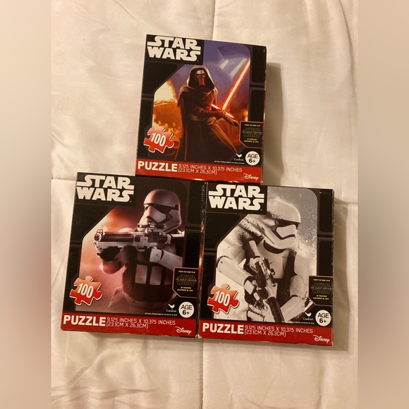 Disney | Toys | Disney Star Wars The Force Awakens 0 Piece Puzzle Lot ...